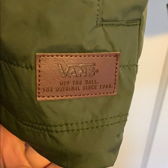 Vans | Jackets & Coats | Vans Green Snap Jacket Size L | Poshmark